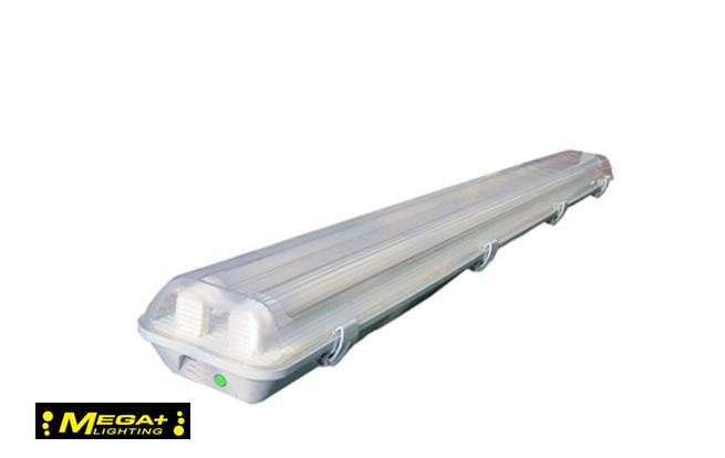 T8 LED Fluorescent Tube Fittings Weatherproof Double -Mega Lighting