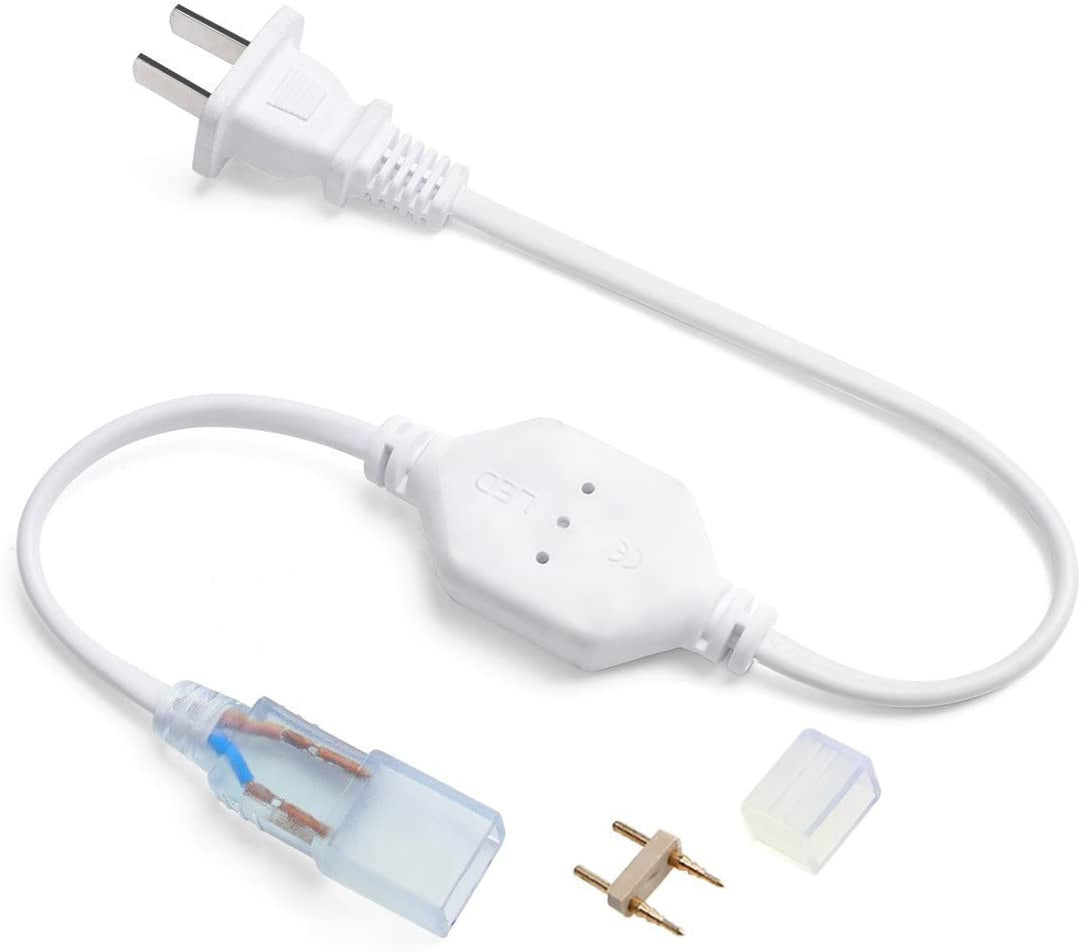 LED Strip LIight 220V Power Plug Connector | MEGA LIGHTING