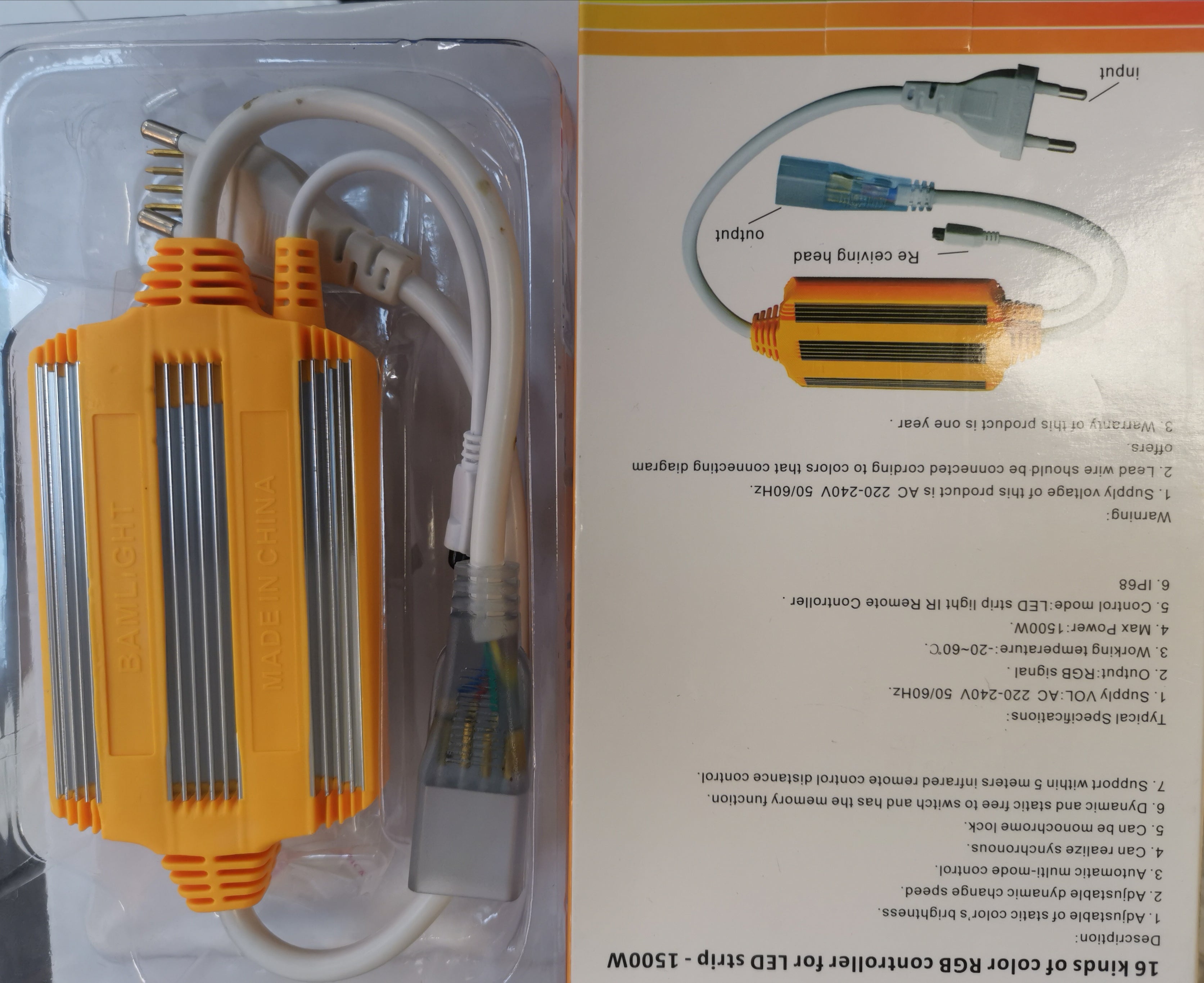 LED Strip LIight 220V Power Plug Connector | MEGA LIGHTING