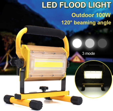 Portable 100w Rechargeable Floodlight LED Spotlight MEGA LIGHTING